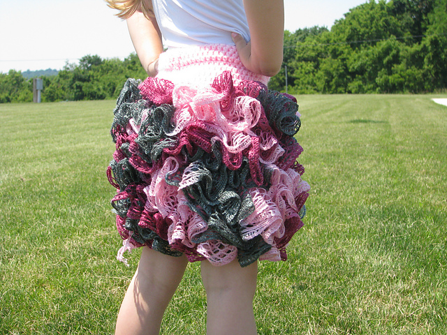 Ravelry: Ruffle Skirt pattern by Knockout Kreations