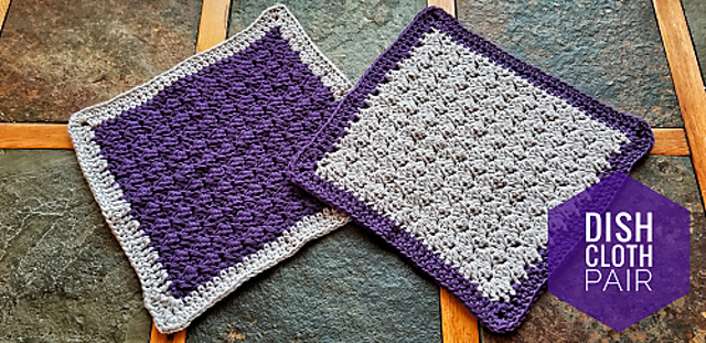 Ravelry: Dish Cloth Pair pattern by Knot 2 Sassy