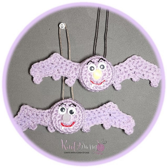 Ravelry: Lighted Vampire Bat Ornament pattern by Knot 2 Sassy