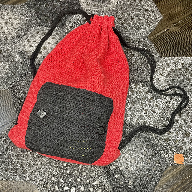 Ravelry: Johnny's Drawstring Backpack pattern by John Haffner-Henriques