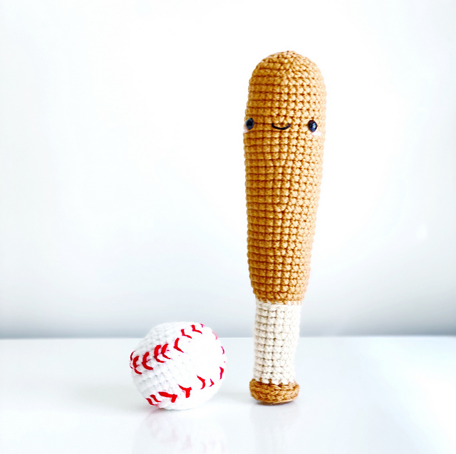 Ravelry: Baseball Bat and Ball pattern by Michael Hon