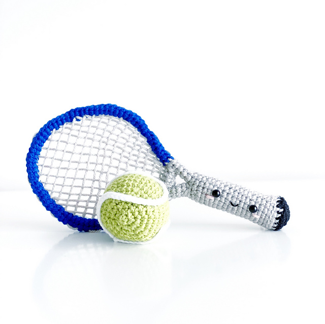 Ravelry: Tennis Racket and Ball pattern by Michael Hon