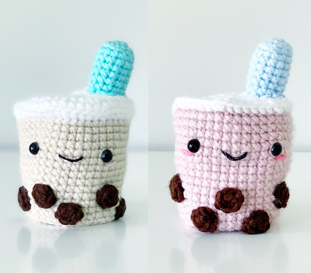 Ravelry: Reversible Boba Bubble Tea pattern by Michael Hon