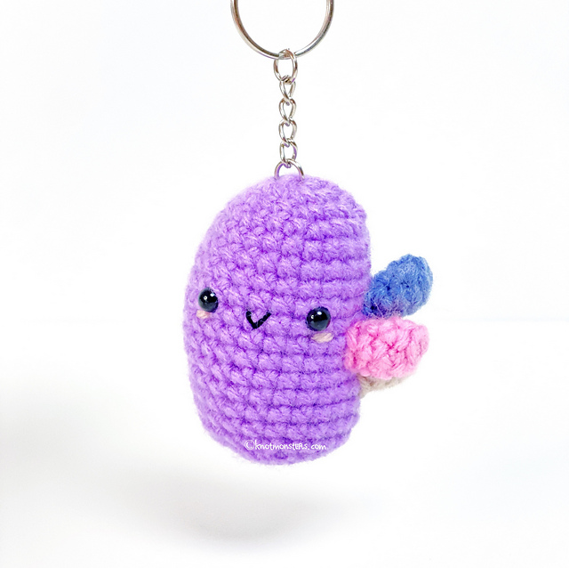 Ravelry: Mini Kidney Keychain pattern by Michael Hon