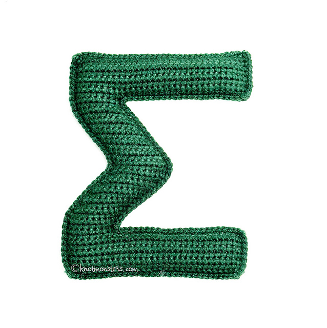 Ravelry: Letter "Sigma" pattern by Michael Hon