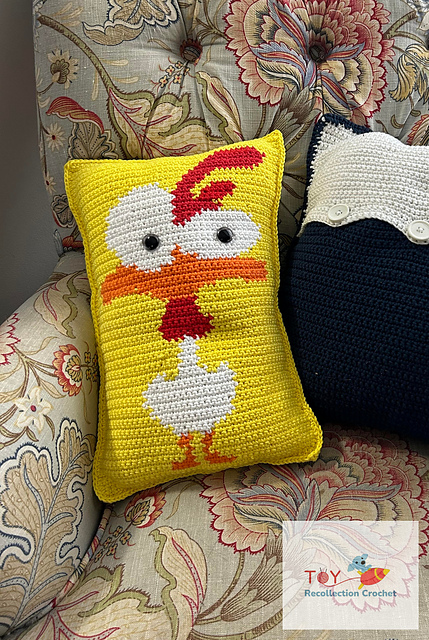 Ravelry: Funky Chicken Pillow pattern by Rebecca Risk