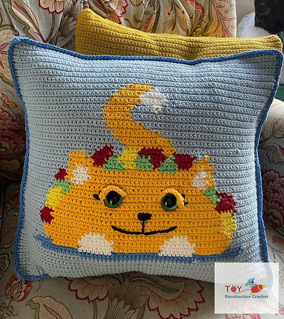 Ravelry: Taco Cat Pillow pattern by Rebecca Risk
