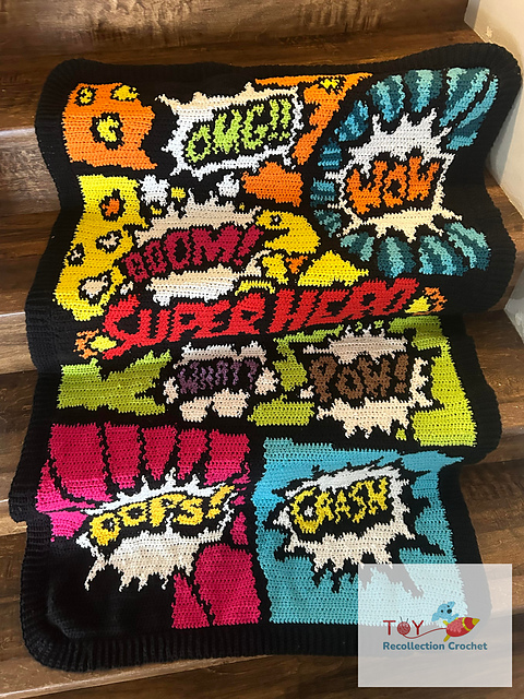 Ravelry: Comic Strip Blanket pattern by Rebecca Risk