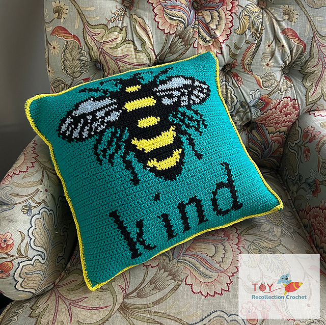 Ravelry: Bee Kind Pillow pattern by Rebecca Risk