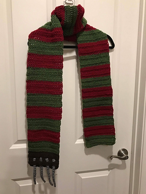 Ravelry: Freddy Krueger scarf pattern by Stacy Armstrong