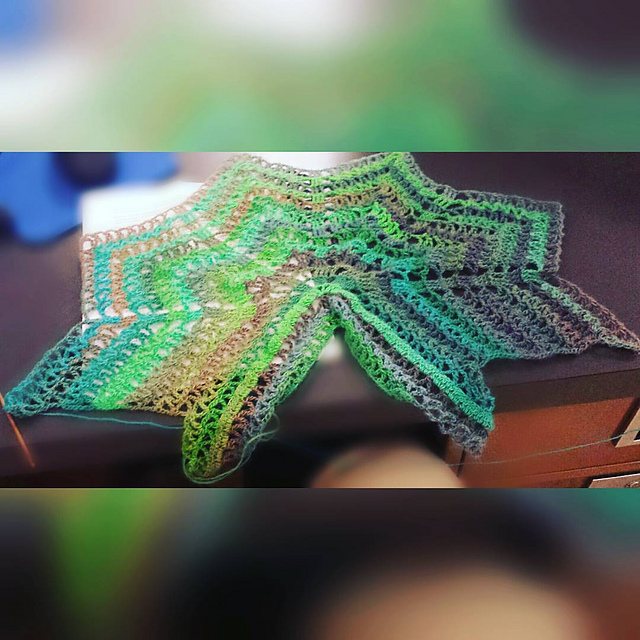 Ravelry: KnottyGeek's Maple Leaf Crochet Shawl