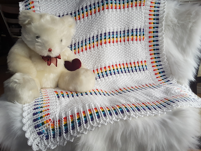 Ravelry: Rainbow Baby Blanket pattern by Susan Hera