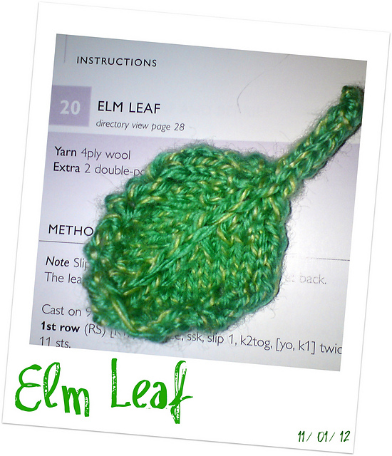 Ravelry: Elm Leaf pattern by Lesley Stanfield