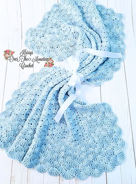 Ravelry: Baby Blue Cotton Blanket pattern by Kris Moore