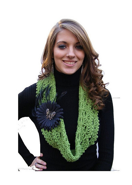 Ravelry: Layered Fans Lace Cowl Or Stole pattern by Kris Moore