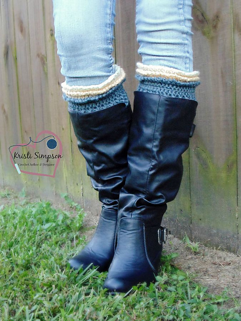 Ravelry: Ruffle Top Boot Cuffs pattern by Kristi Simpson