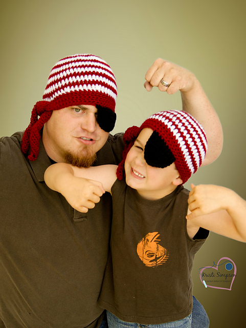 Ravelry: Ahoy Matey! Pirate Hat pattern by Kristi Simpson