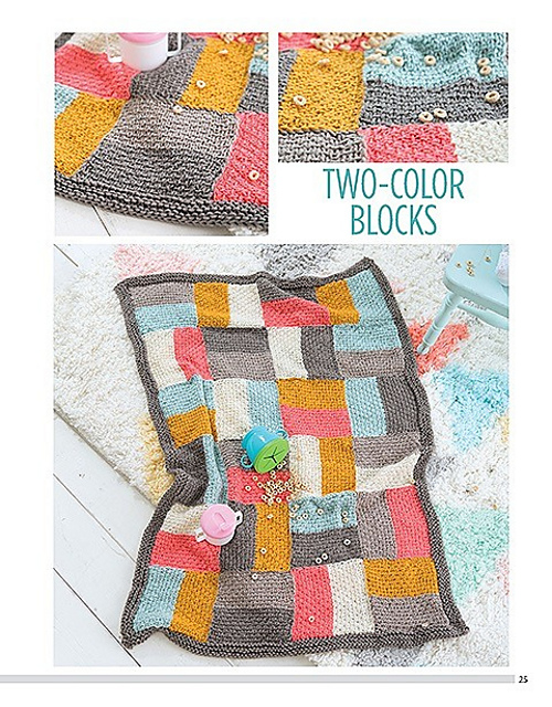Ravelry: Two Color Block Blanket pattern by Kristi Simpson
