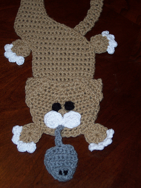 Ravelry: Kitty Binky Bib pattern by Annie Potter Presents