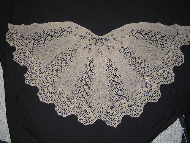 Ravelry: Six-Petal Half-Circle Lace Shawl pattern by Kristin Omdahl