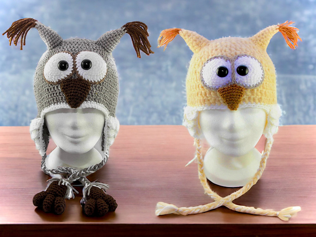 Ravelry: Snowy Owl Hedwig Hat pattern by Kuema Tutorials