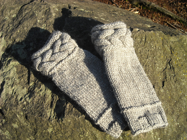 Ravelry: Outlander Cabled Wristers pattern by Jenifer Spock-Rank