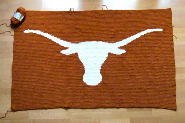 Ravelry: LBK63's Deanna's Texas Longhorns Afghan