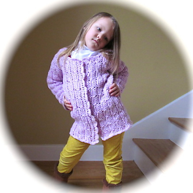 Ravelry: LBK63's Makenzie's Mock Cable-Knit Cardigan and Hat