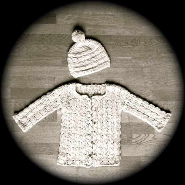 Ravelry: LBK63's Makenzie's Mock Cable-Knit Cardigan and Hat