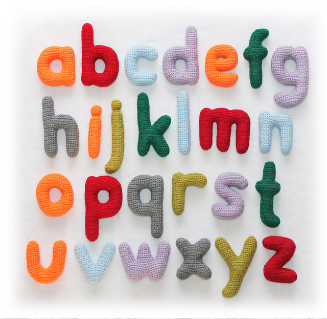 Ravelry: Lowercase Letters / ABC / Alphabet pattern by Kristine Kuluka
