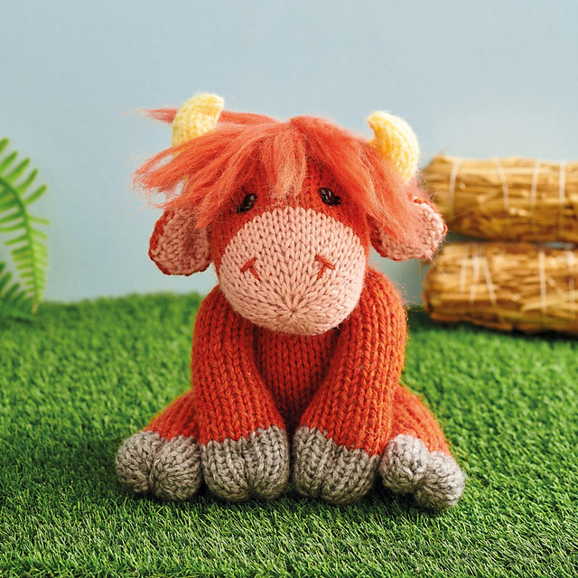 Ravelry: Highland Cow Toy pattern by Laura Telfer-Williams