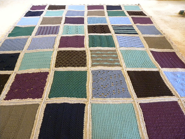 Ravelry: An Afghan Stitch Sampler pattern by Dolores Franks