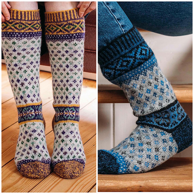 Ravelry: Nesbyen socks pattern by Linda Shearer