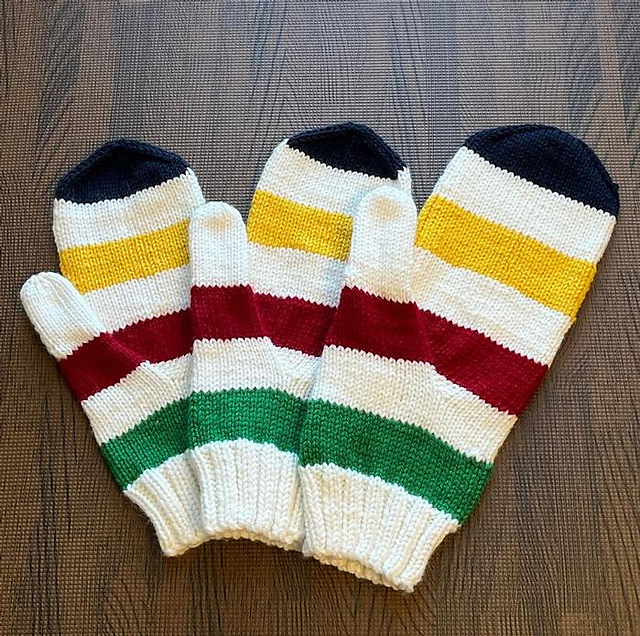Ravelry: Mitten Basics Stripes pattern by London Yarns