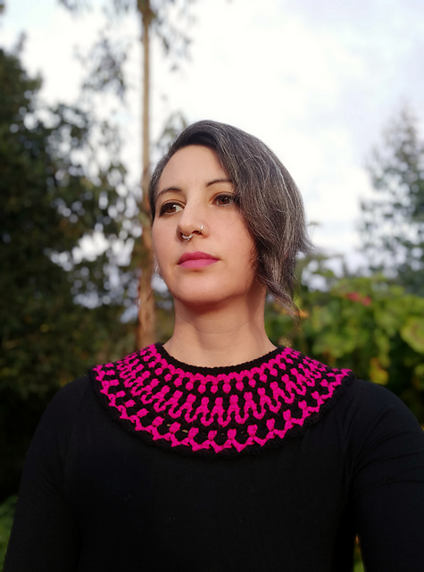 Ravelry: Collar de cuello bajo pattern by Pamela Sperling