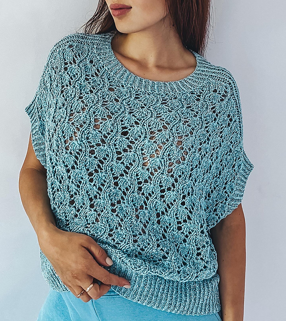 Ravelry: Openwork blouse pattern by Larysa Popovich