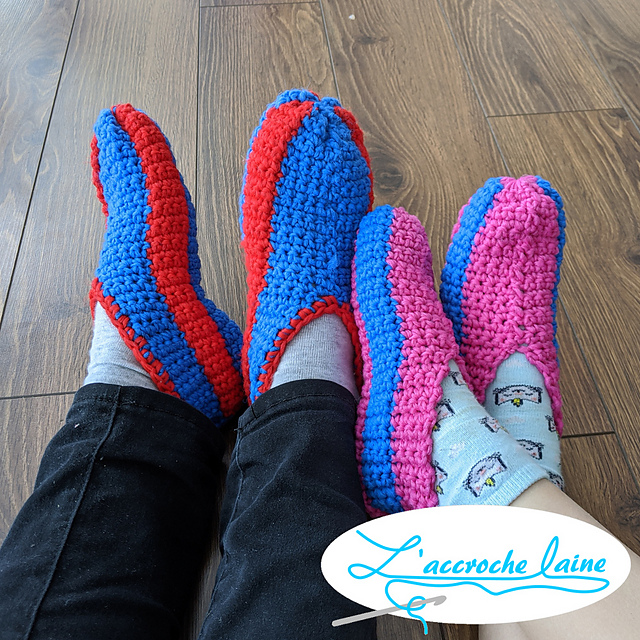 Ravelry: Pantoufles pattern by Emilie Bourassa