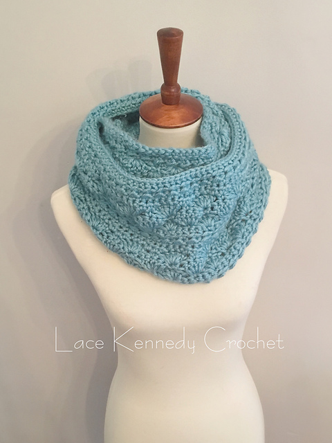 Ravelry: Shell Stitch Infinity Scarf pattern by Lace Kennedy Crochet