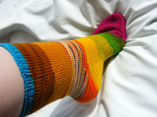 Ravelry: PrismaticSkye's Obnoxious WM Stripey Socks (4)