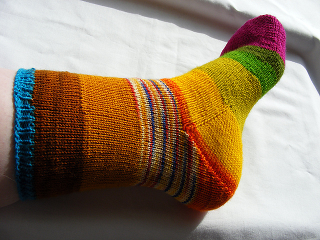 Ravelry: PrismaticSkye's Obnoxious WM Stripey Socks (4)