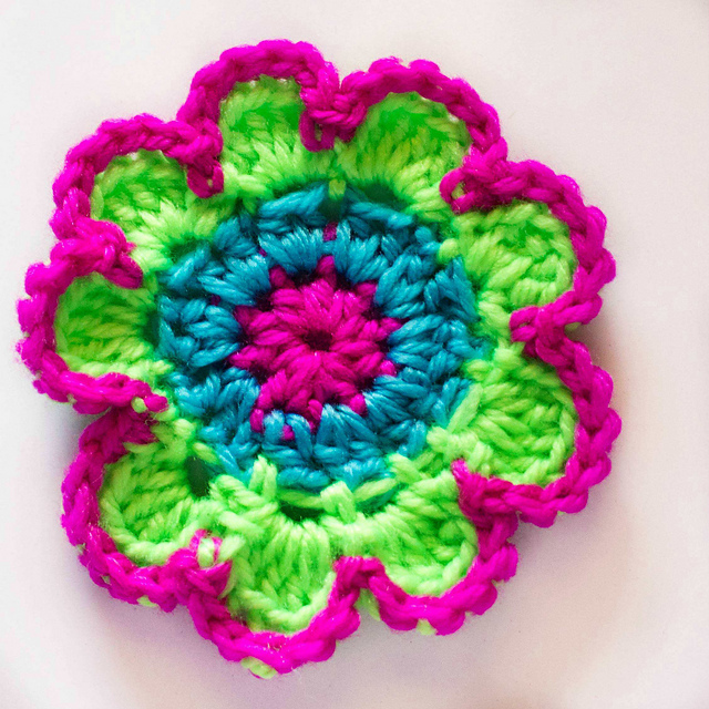 Ravelry: Multi Coloured Flower pattern by Olivia Kent
