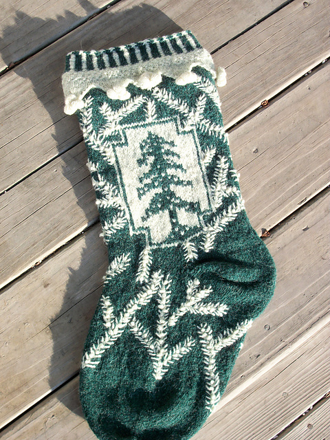Ravelry: Pine Dreams Heirloom Christmas Stocking pattern by Jeanne ...