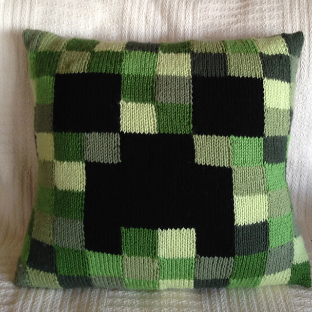 Ravelry: Minecraft Inspired Pillow in 2 sizes pattern by LadyshipDesigns