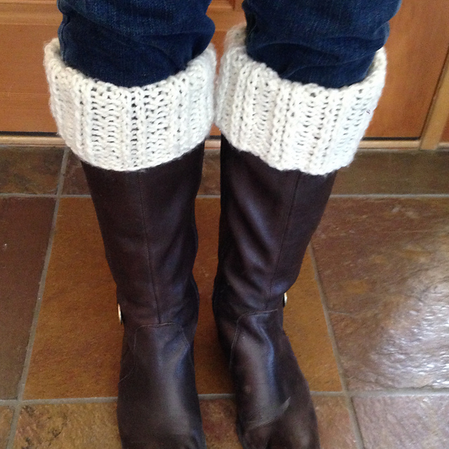 Ravelry: 2x2 Twisted Rib Boot Cuffs pattern by LadyshipDesigns