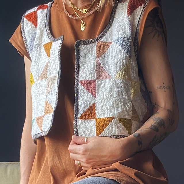 Ravelry: Le gilet patchwork en Granny pattern by Laetitia Dalbies