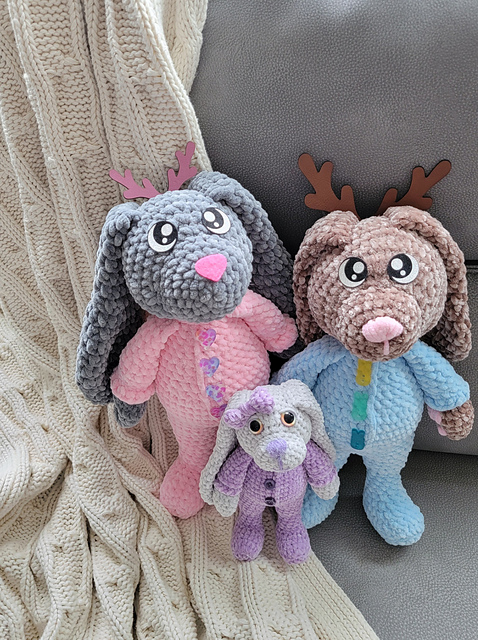 Ravelry: Jackalope and Jillybean pattern by Laser Llama Boutique