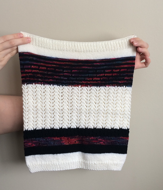 Ravelry: TriColour Lace Cowl pattern by Kate McDaid