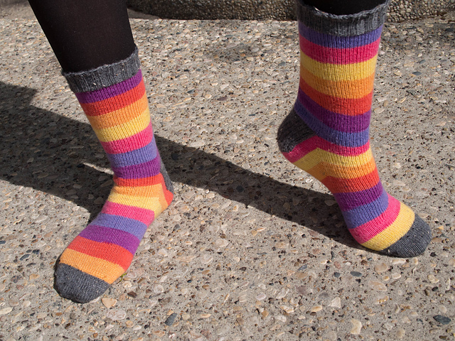 Ravelry: Gauge Swatch Socks pattern by Non-Thucydian Designs