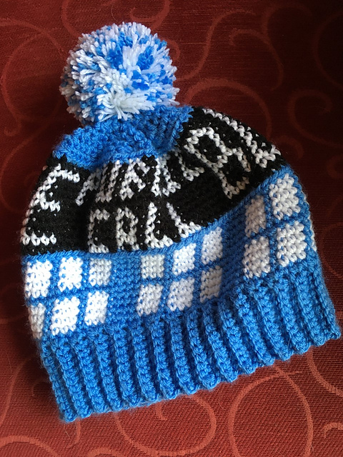 Ravelry: Doctor Who TARDIS Beanie pattern by Laura Jane