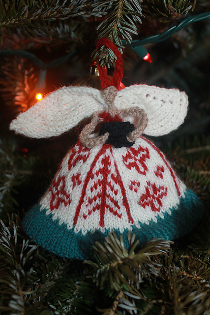 Ravelry: Fair Isle Angel Ornament pattern by Laura Andrews